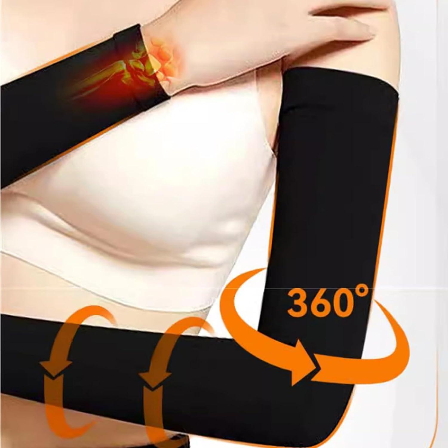 Arm Sleeves for Men Women Lymphedema Arm Compression Sleeves Graduated ...