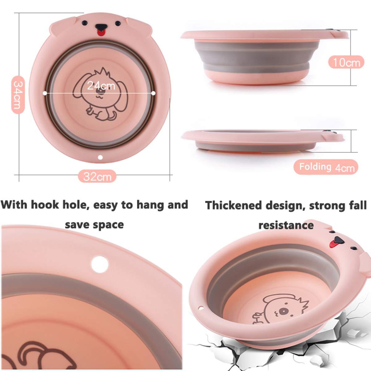 Yutianli 2pk Collapsible Wash Basin Portable Baby Bottle Wash Basin ...