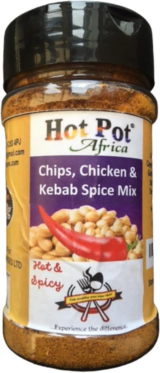 Chicken Chips & Kebab Seasoning Spice Powder Shaker (100g) Hot & Spicy ...