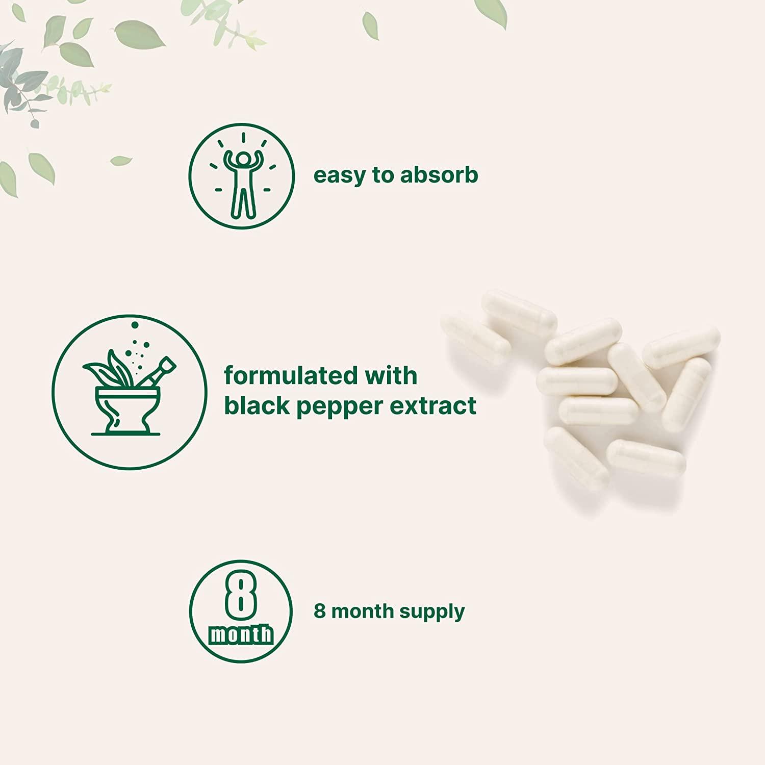 DIM 300mg Supplement - 240 Capsules (8 Months Supply) - Estrogen ...