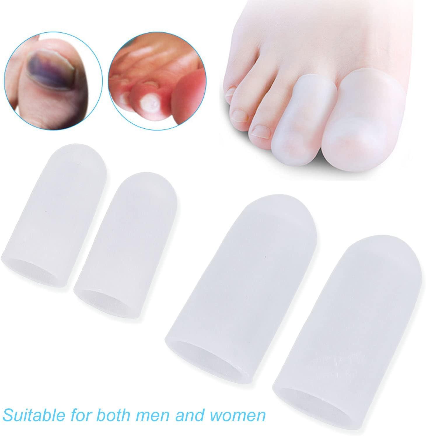 Silicone Toe Guards - 10 Pairs for Overlapping Toes - Protect ...
