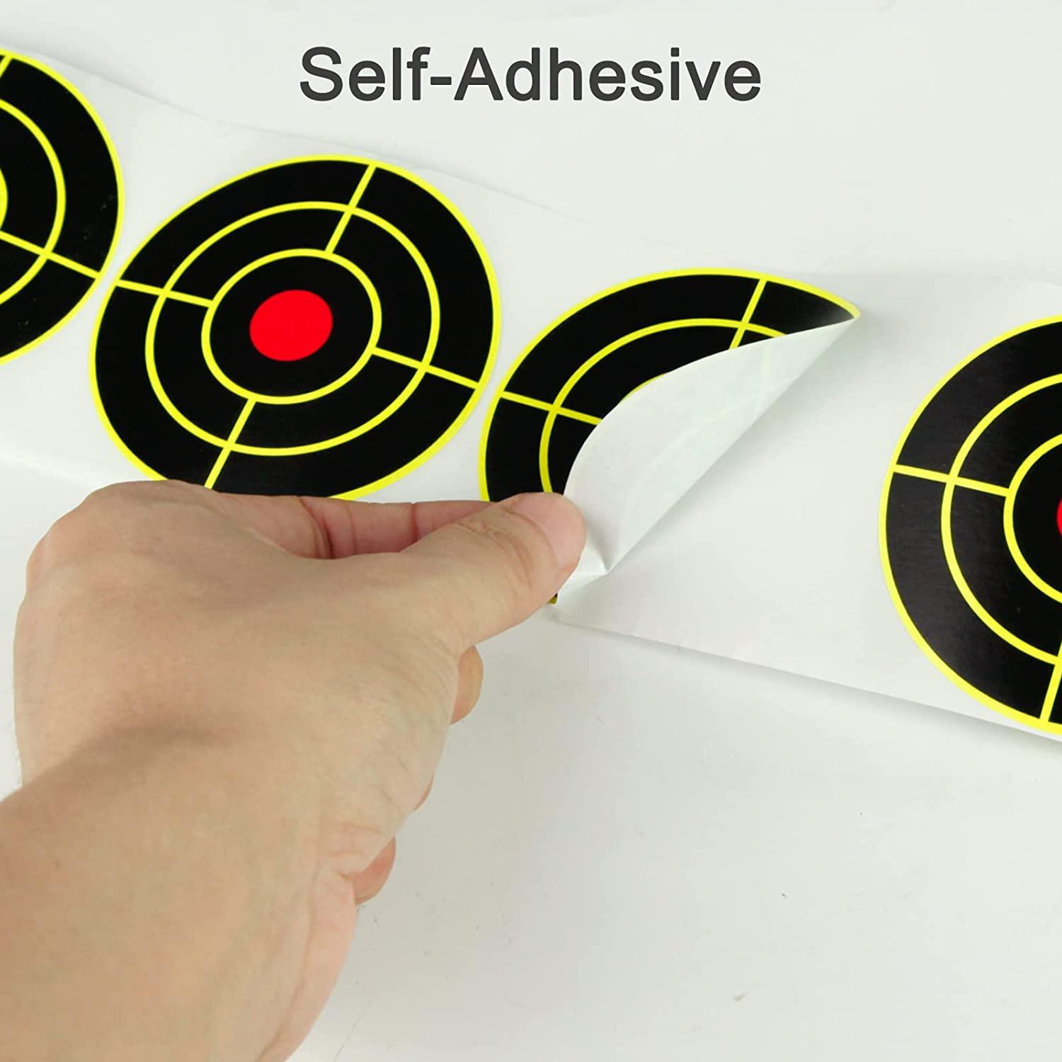 Self Adhesive Splatter Targets - 3 Round Reactive Paper Targets for ...