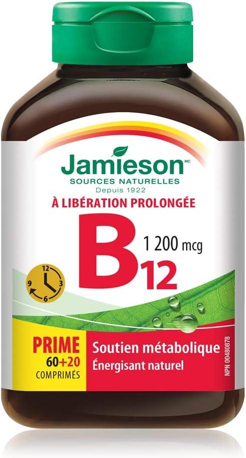Jamieson Vitamin B12 1200mcg Timed Release Tablets - 80 Count | Buy Now ...