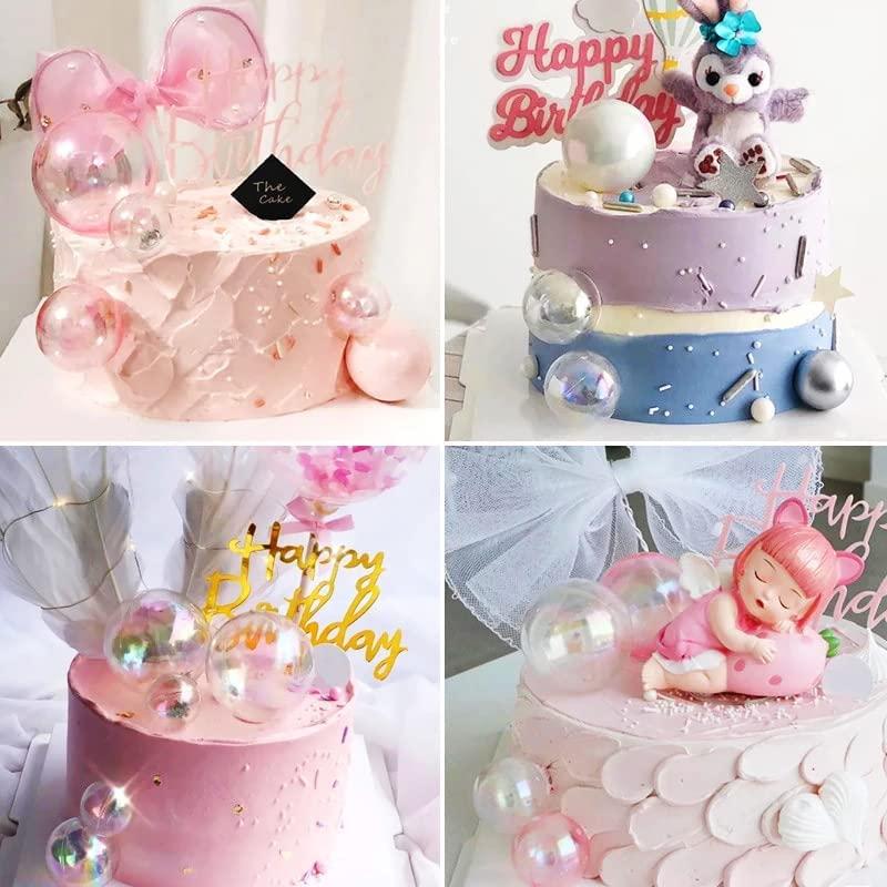 bubble cake topper