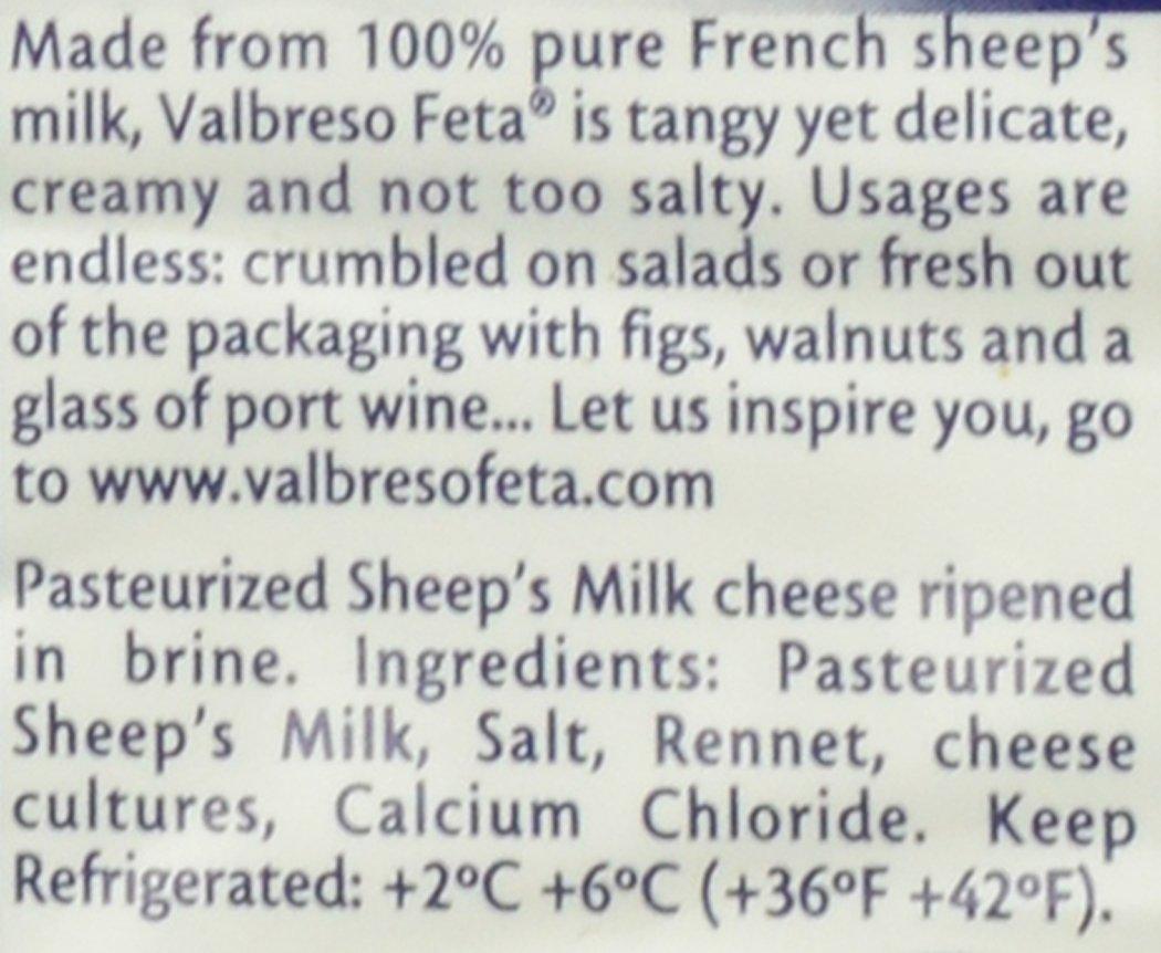 VALBRESO French Feta 7 OZ - Authentic Mediterranean Cheese | Buy Now in ...