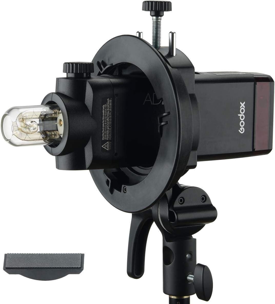 Godox S2 Flash S-Type Bracket with Bowens Mount for Round Head Flashes ...