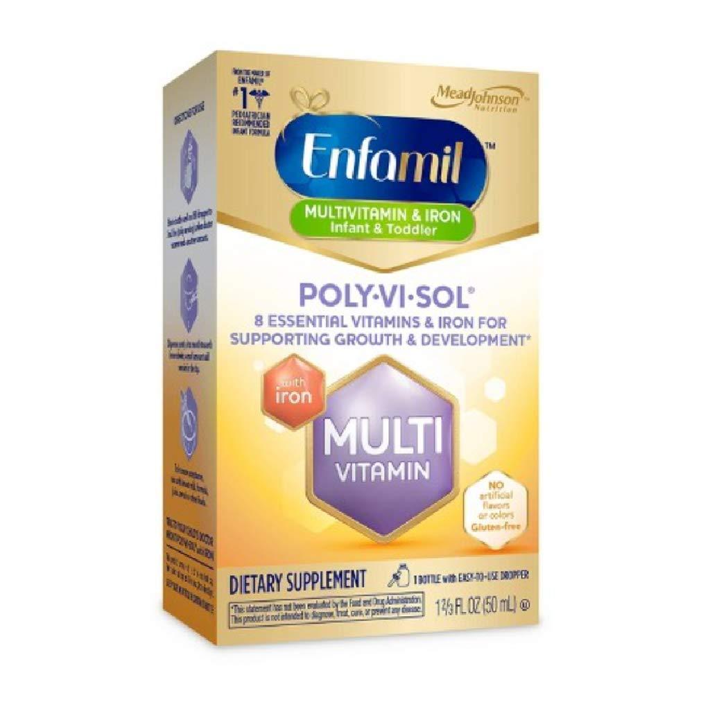 Enfamil Poly-Vi-Sol Supplement Drops - Multivitamin for Infants ...