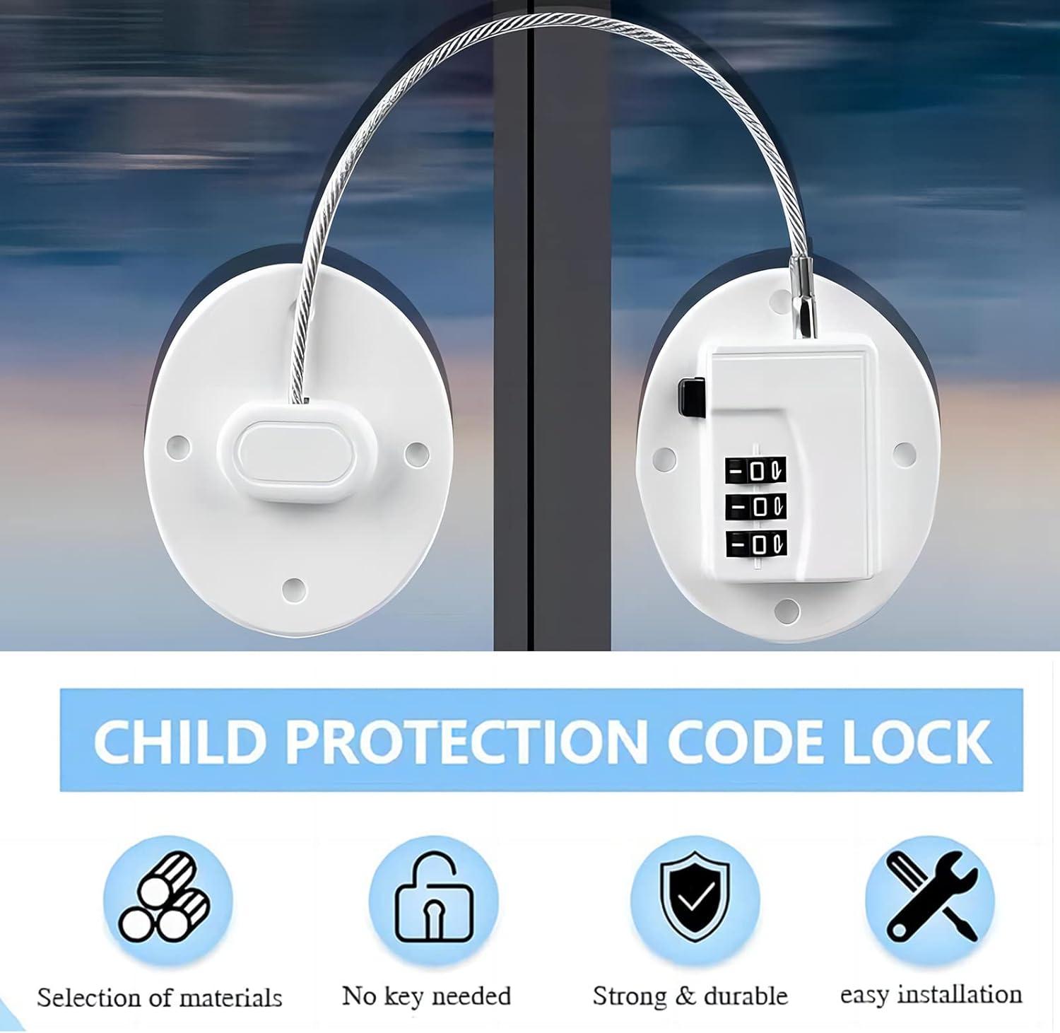 Skyzone Code Lock for Refrigerators & Windows - Child Safety Lock UPVC ...