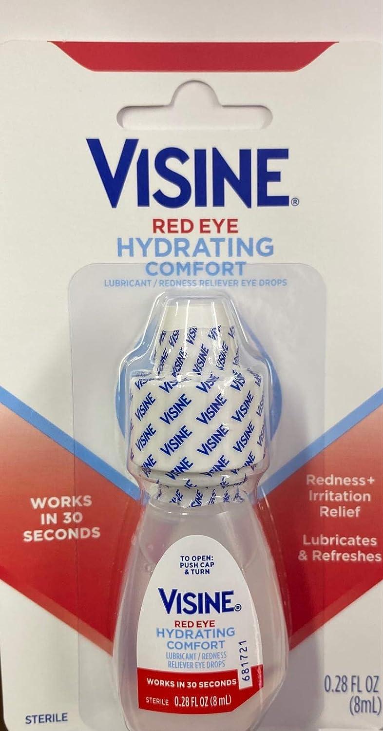 Visine Advanced Relief Redness Reliever Eye Drops 0.28oz - Pack of 12 ...