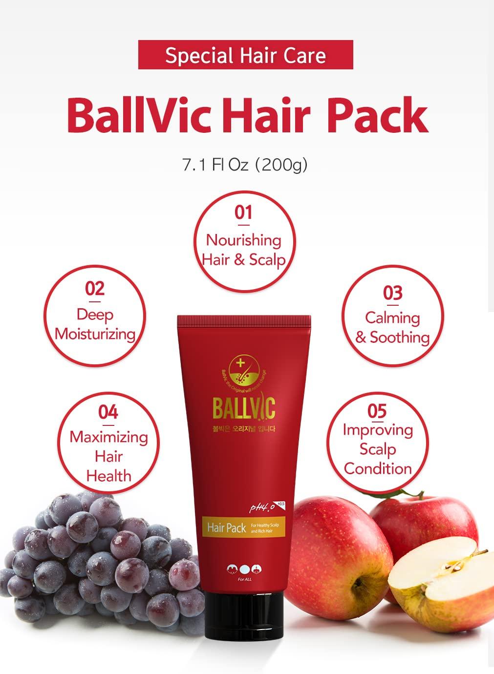 BallVic Scalp Care Hair Treatment Mask for Women and Men - Anti ...