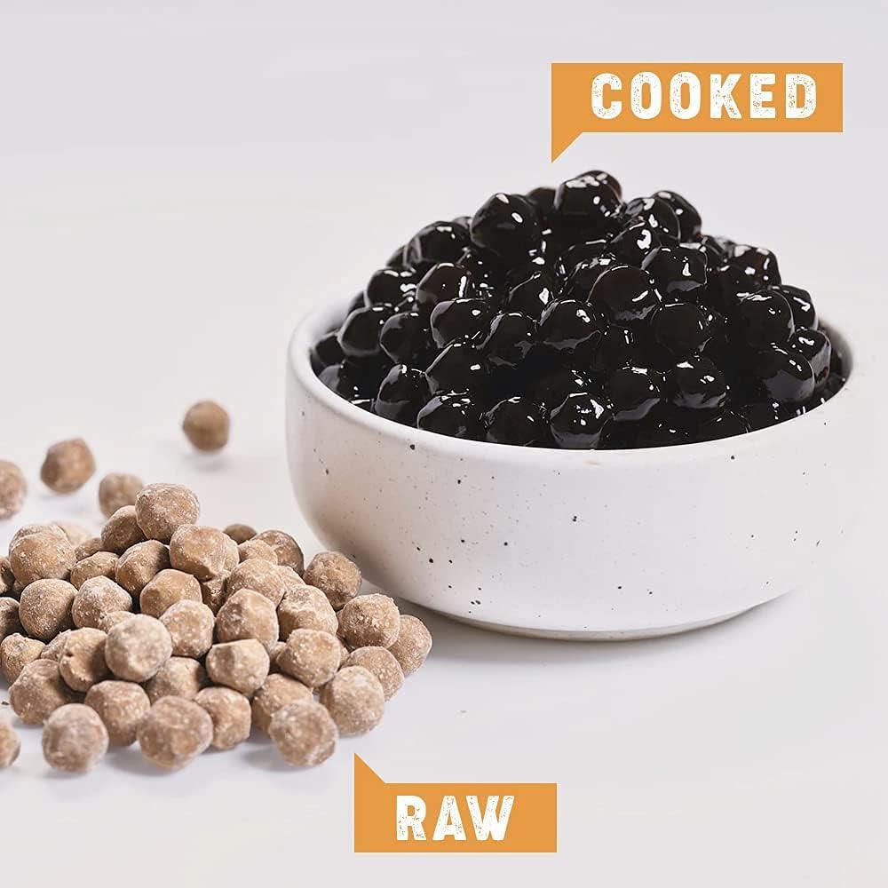 Black Tapioca Pearls for Bubble Tea Drink 3KG Gluten Free Brown Sugar ...