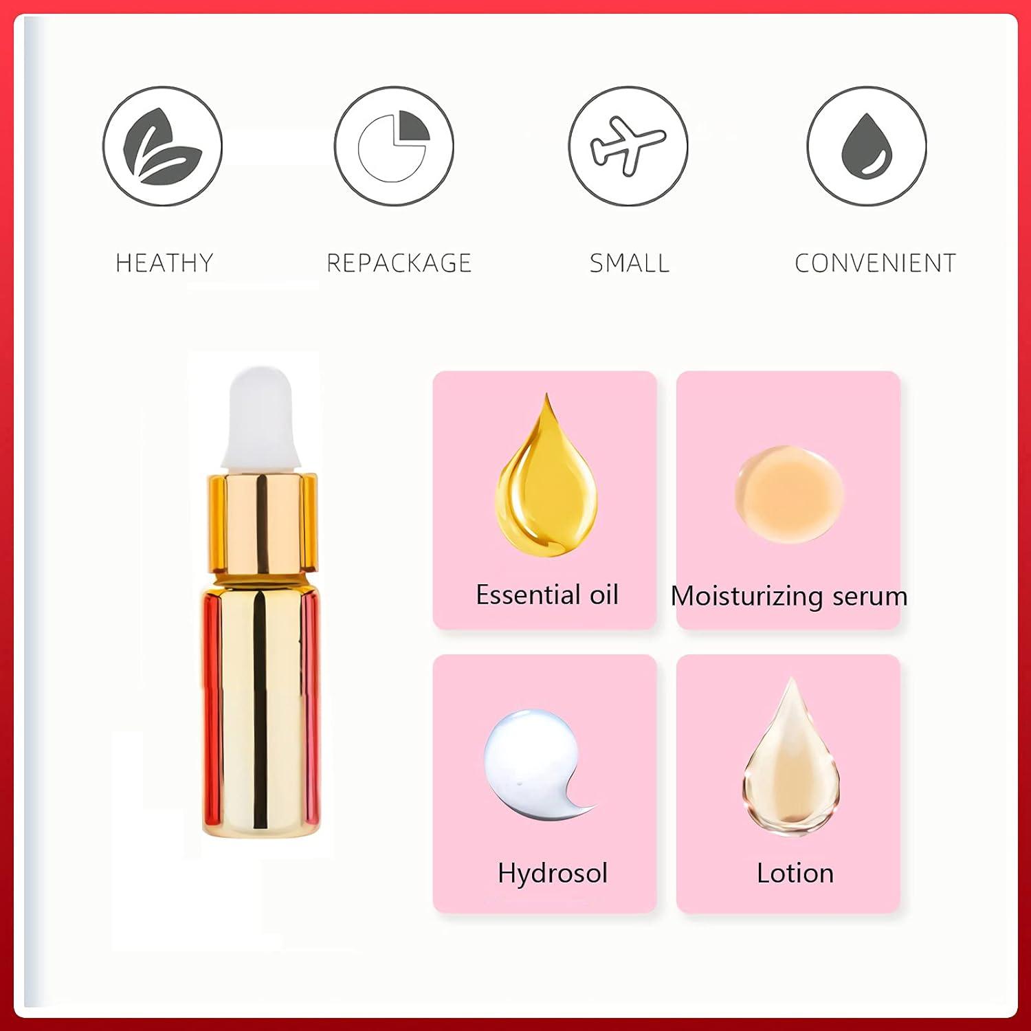 Tianzd 6-Pack 5ml Chrome Yellow Drip Bottles with Glass Pipette ...