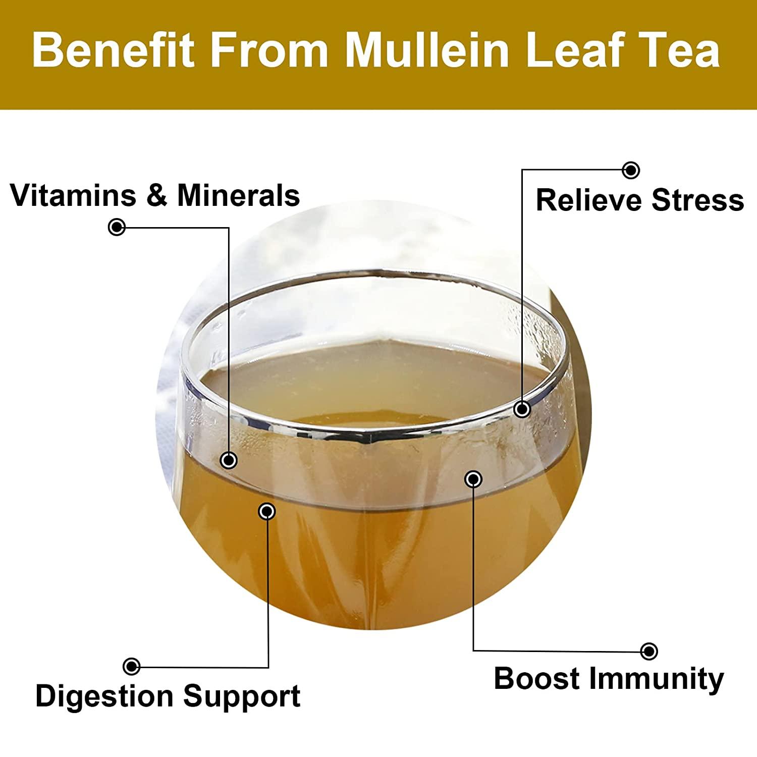 FullChea Mullein Leaf Tea Bags 20 Teabags - 3g/bag | Natural Lung ...