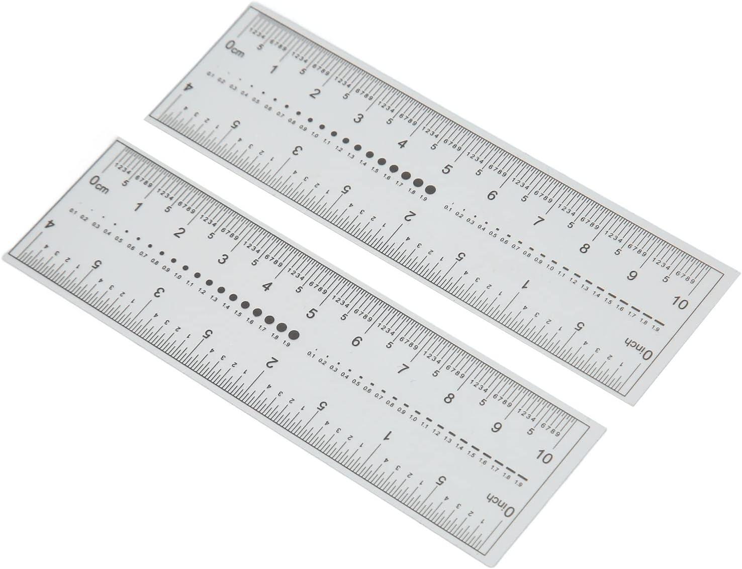 10PCS Nail Measuring Tool Transparent PVC Soft Ruler for Accurate Nail ...