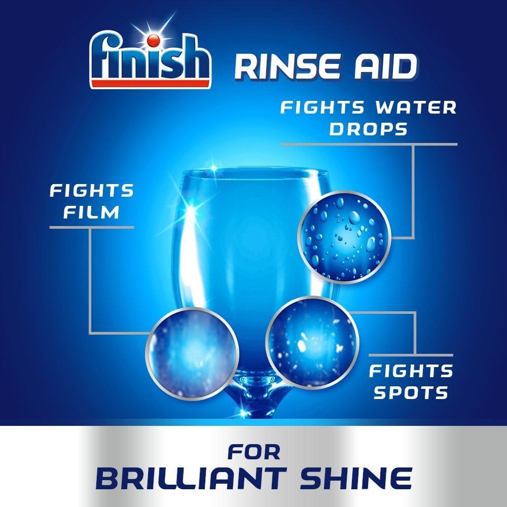 Finish Rinse Aid Lemon Sparkle 800ml - Shine and Protect Formula | Buy ...