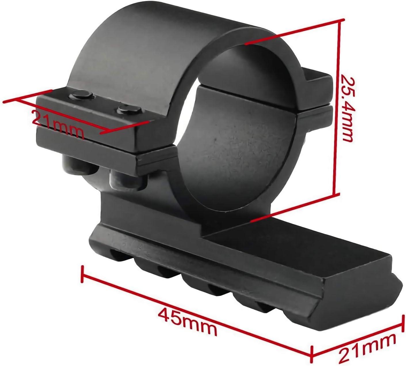 Higoo 1-Inch 1" Scope Ring Adaptor W/Picatinny/Weaver Rail, Tactical ...