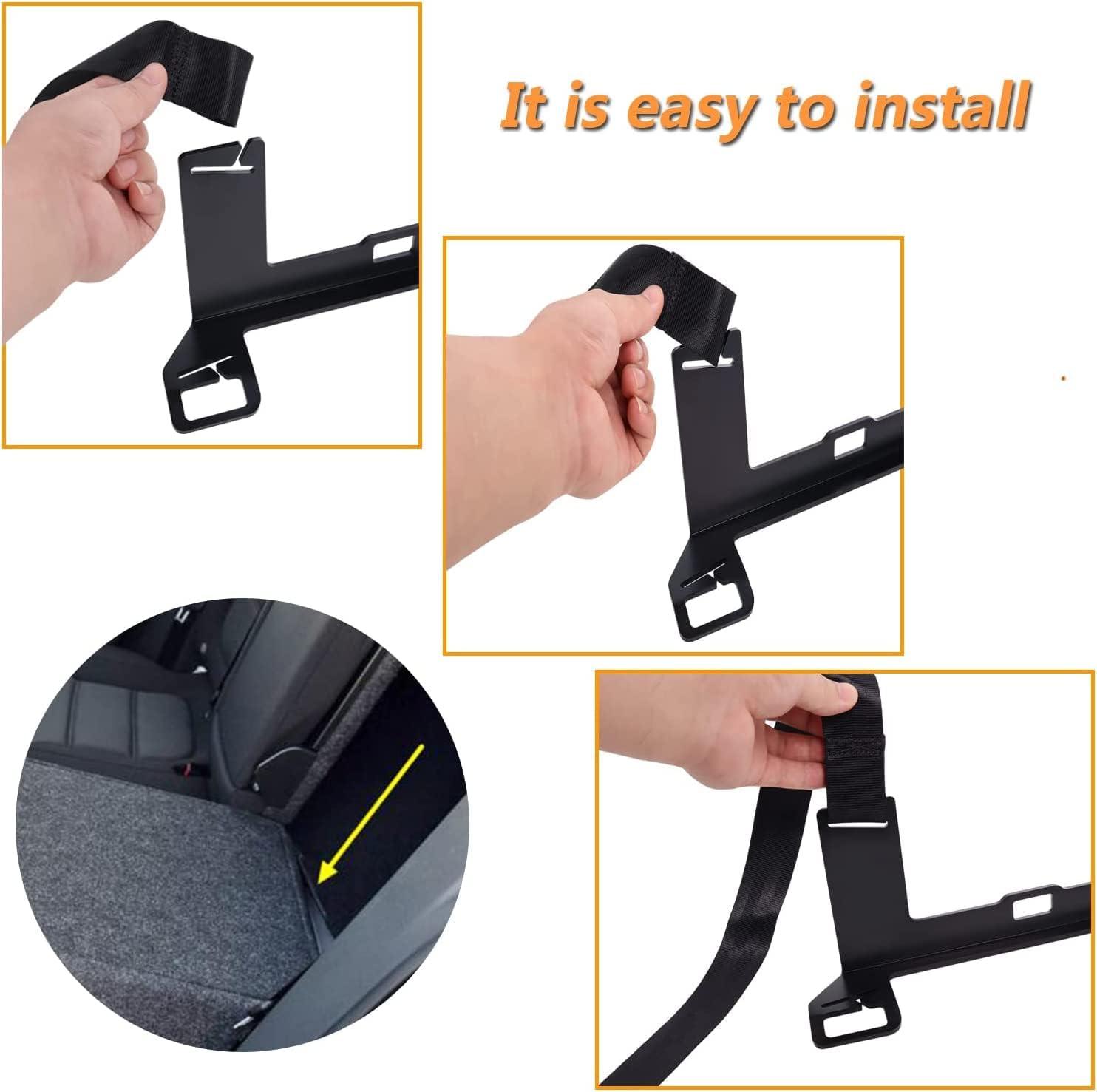 Poweka Universal ISOFIX Adapter Kit for Child Seat Anchors - Steel ...