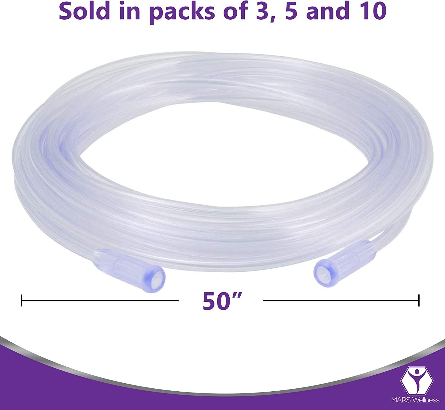 Mars Wellness Premium Clear Crush Resistant Oxygen Tubing - 50ft x 3 ...