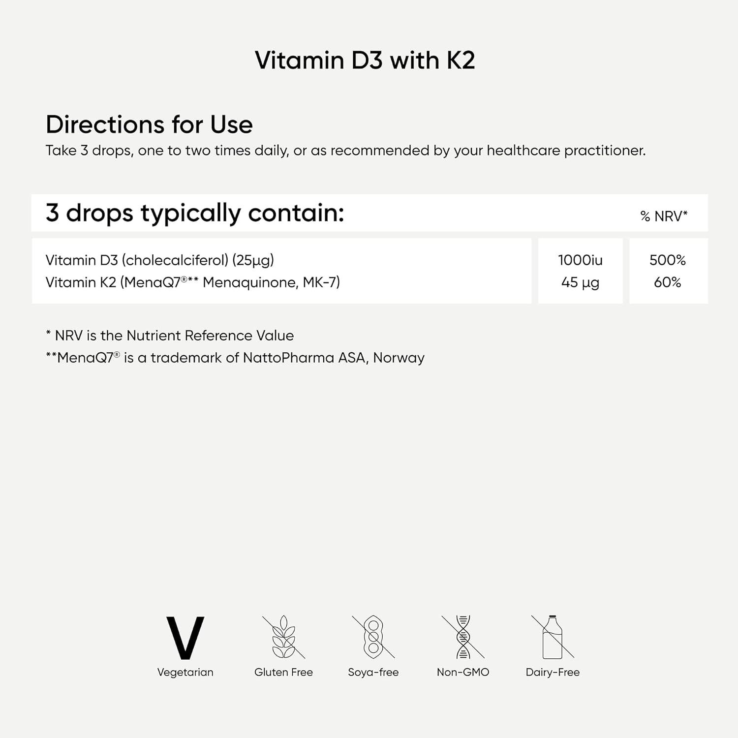 Nutri Advanced Vitamin D3 with K2 Liquid Drops - Orange 30ml | Boosts ...
