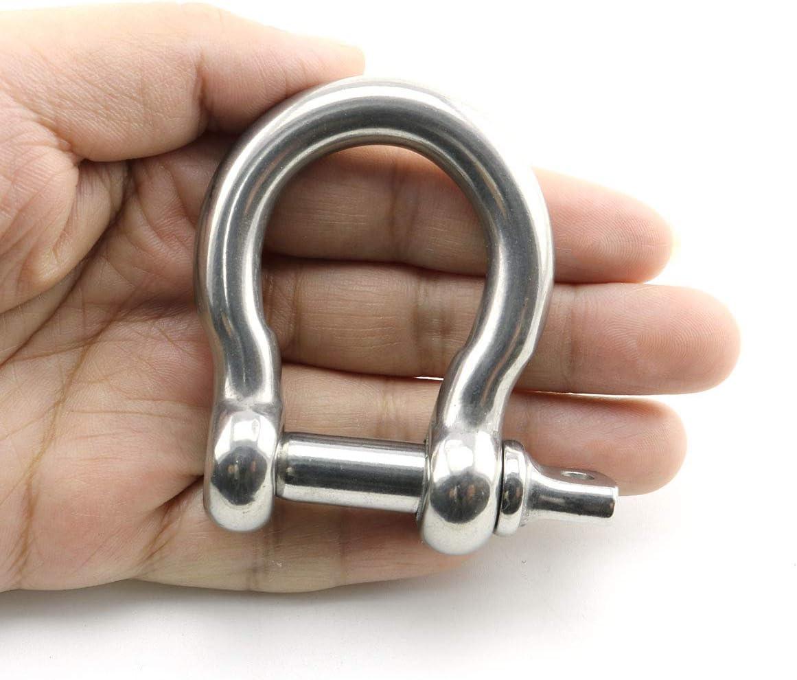 Heyous 2pcs 3/8 Inch 10mm Screw Pin Anchor Shackle Stainless Steel ...