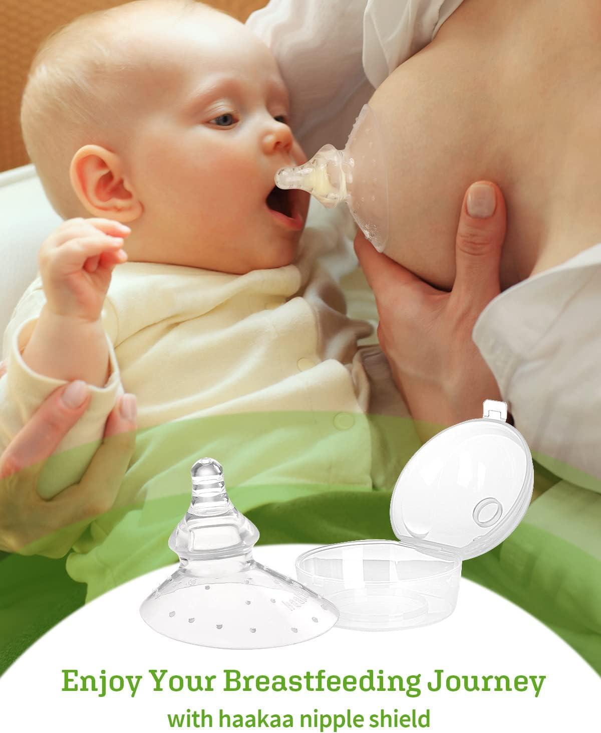 Haakaa Nipple Shield for Breastfeeding BPA Free 1pc Round Shape Relieve Latch Difficulties Inverted Nipples