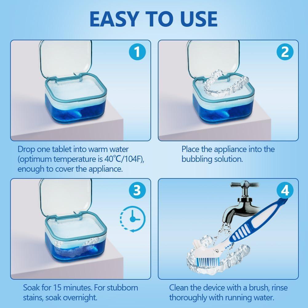 ACWOO Retainer Cleaning Tablets - 120 Count | Freshens Retainers Braces ...