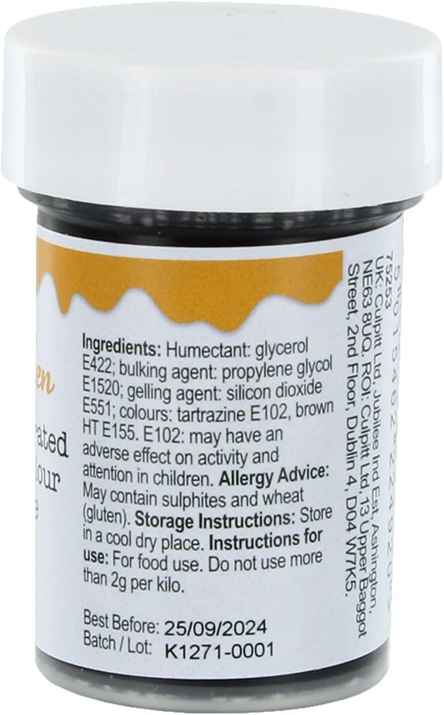 Golden Colour Splash Concentrated Food Colouring Paste - 25g | Vibrant ...