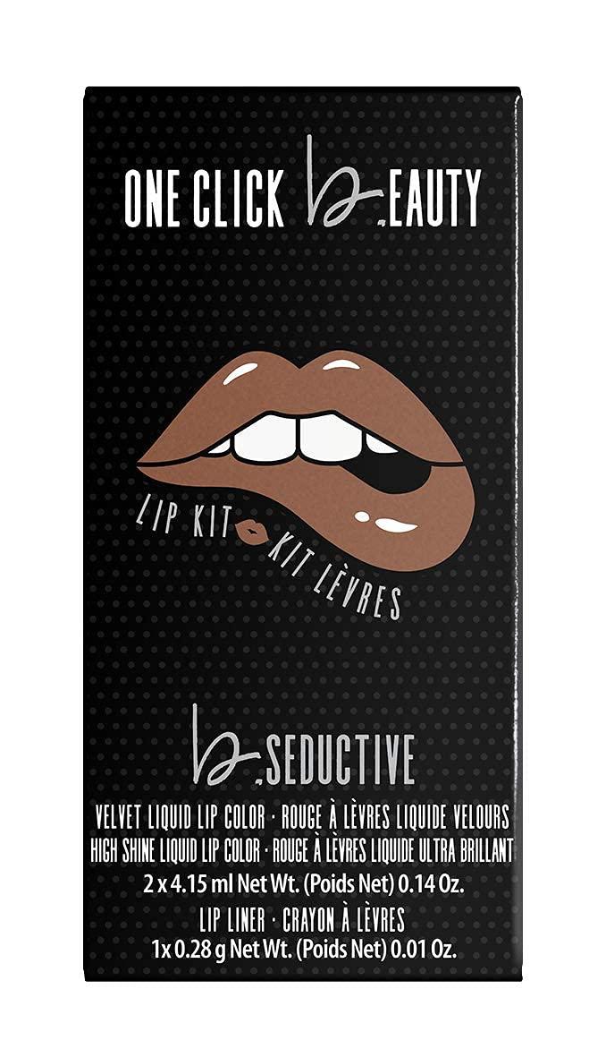 b.Seductive 3-Piece Lip Kit: Longwear Smudge Proof Liquid Lip Colors ...