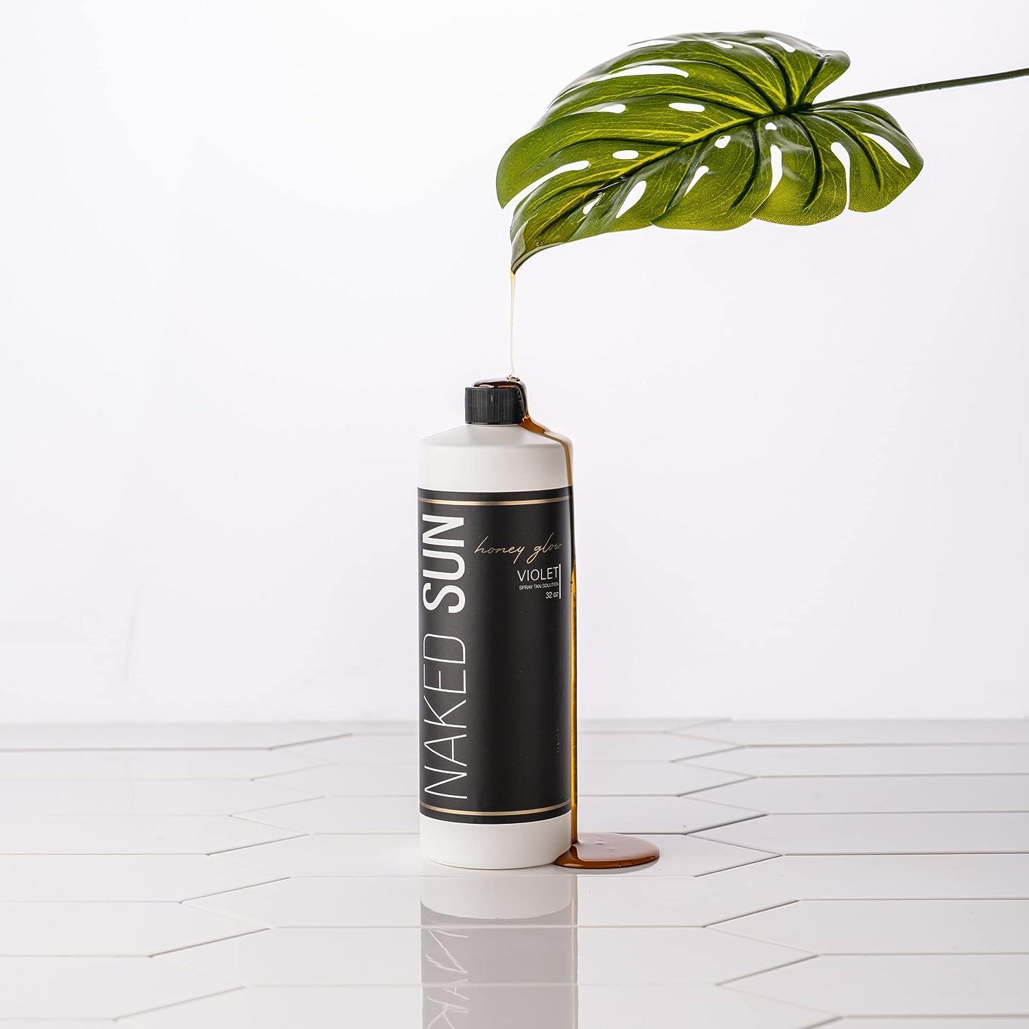 Naked Sun Honey Glow Violet Spray Tan Solution - 32 oz | Airbrush Self ...