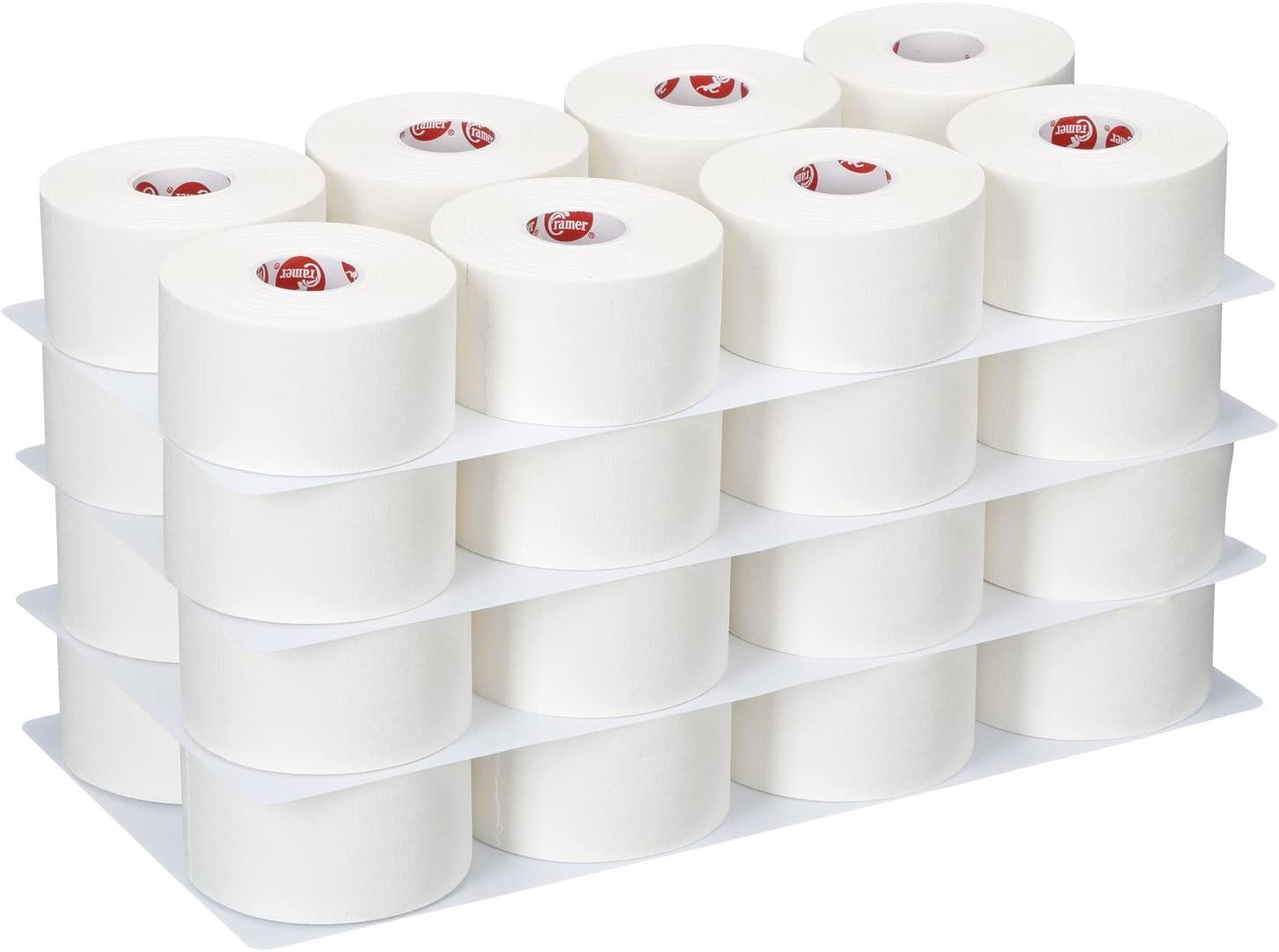 Cramer Team Color Athletic Tape 1.5 Inch - Bulk 32 Roll Case White ...