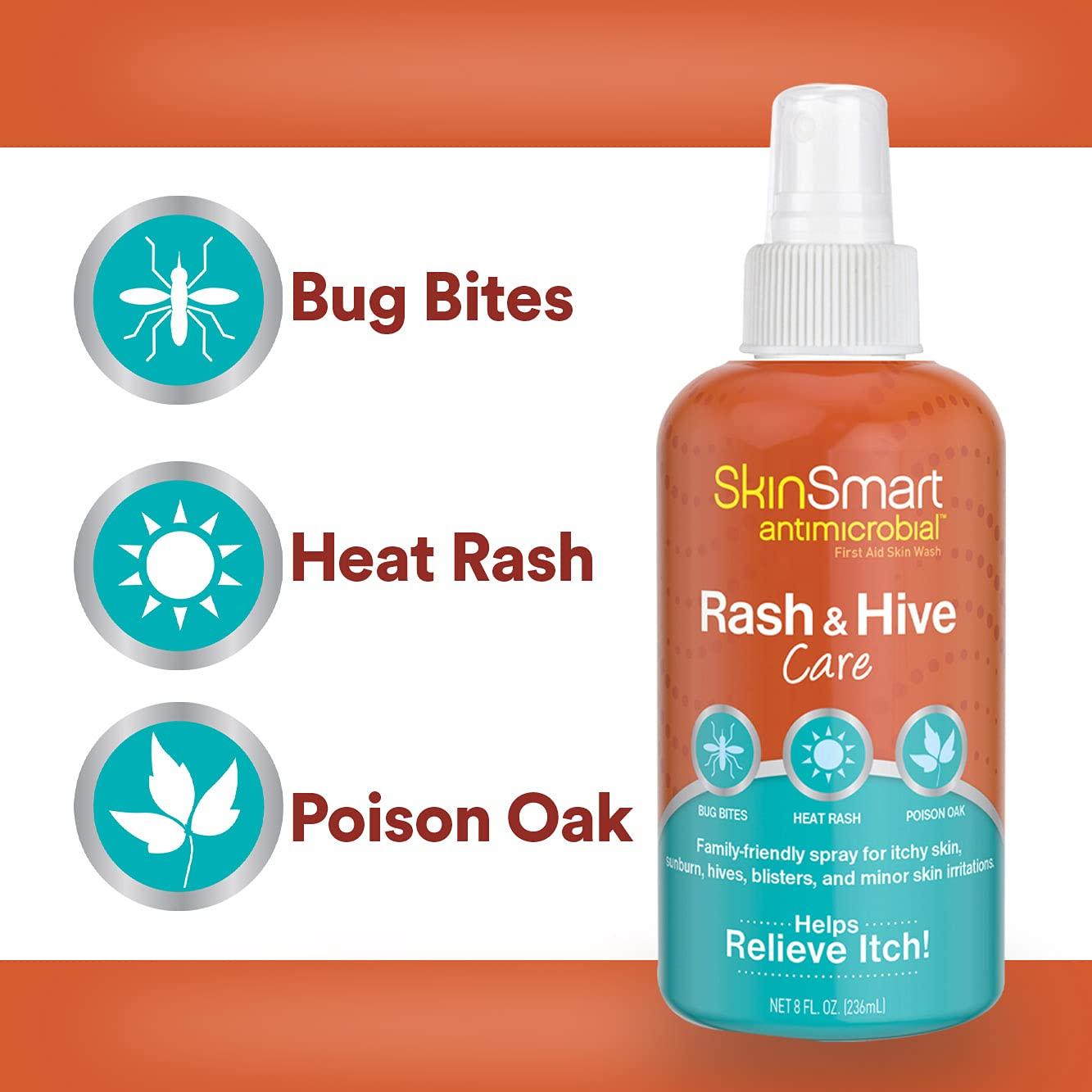 SkinSmart Antimicrobial Rash and Hive Care, 8 oz Spray Bottle