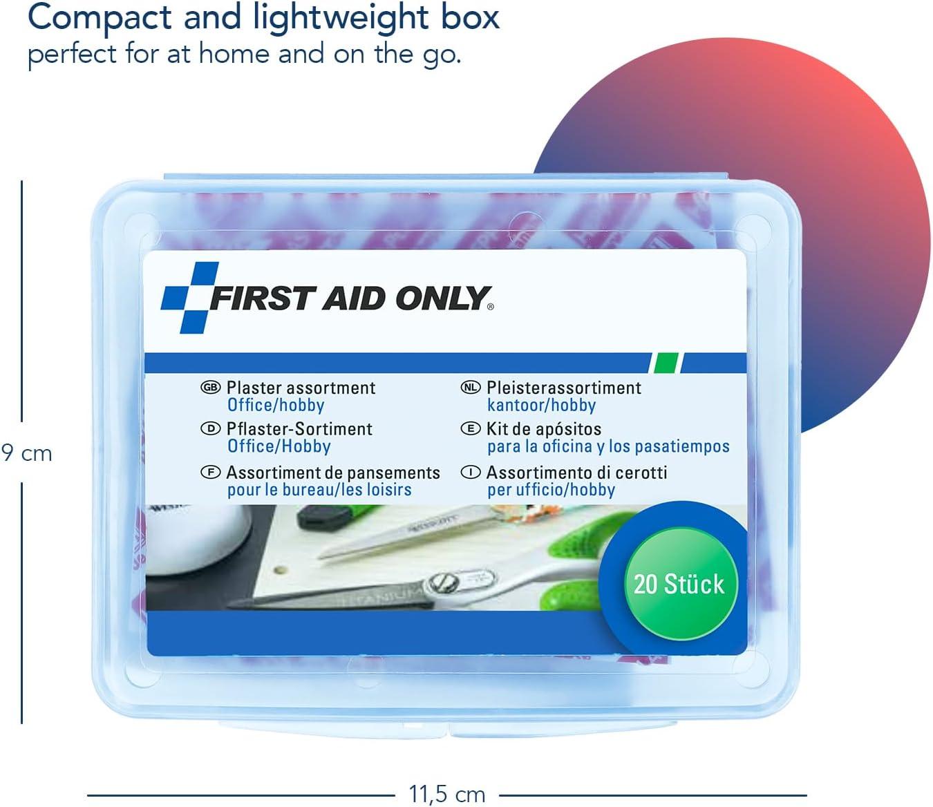 First Aid Only Office/Hobby Plaster Assortment 20 Plasters in Various ...