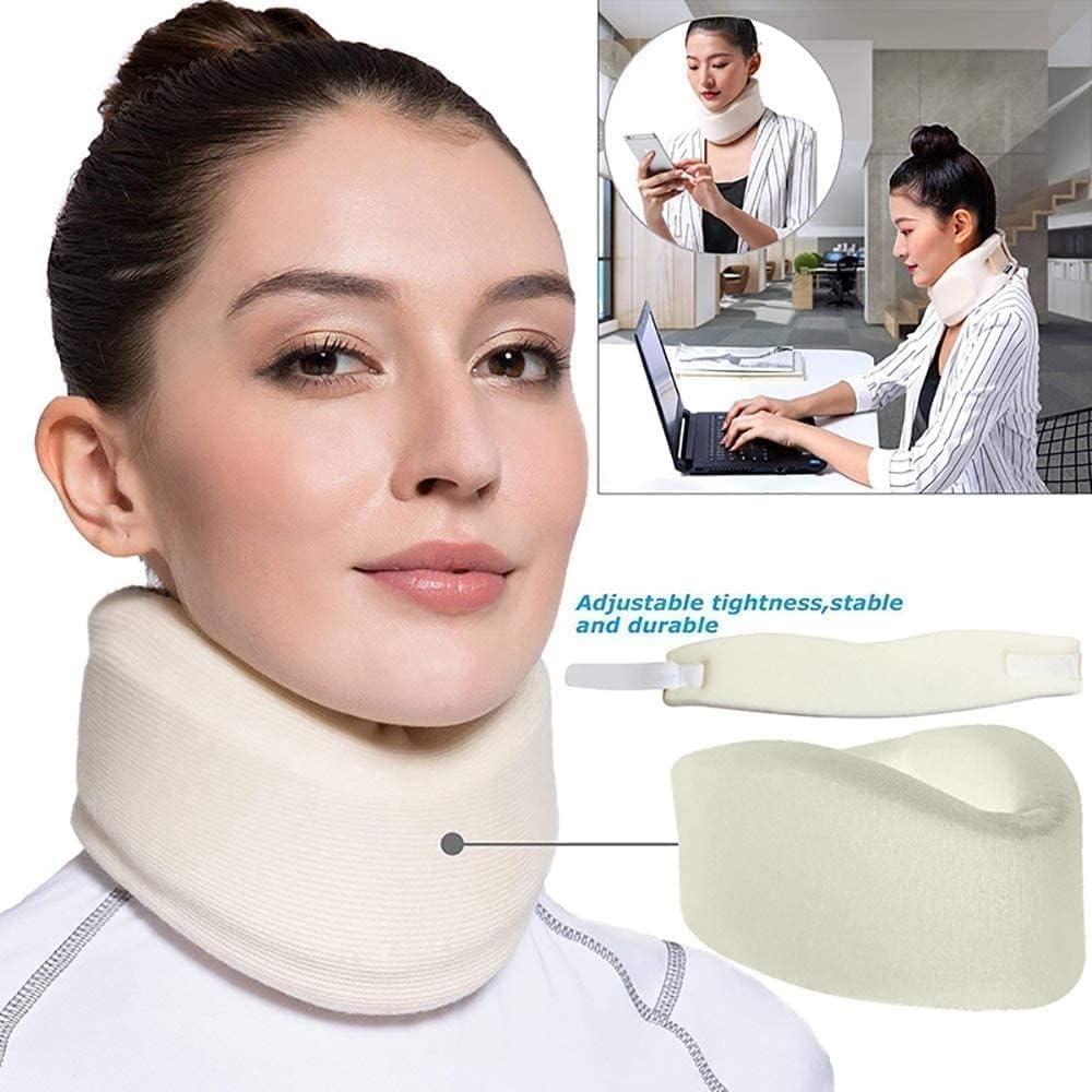 JLASDR Adjustable Neck Support - Soft Foam Neck Protection for Pain ...