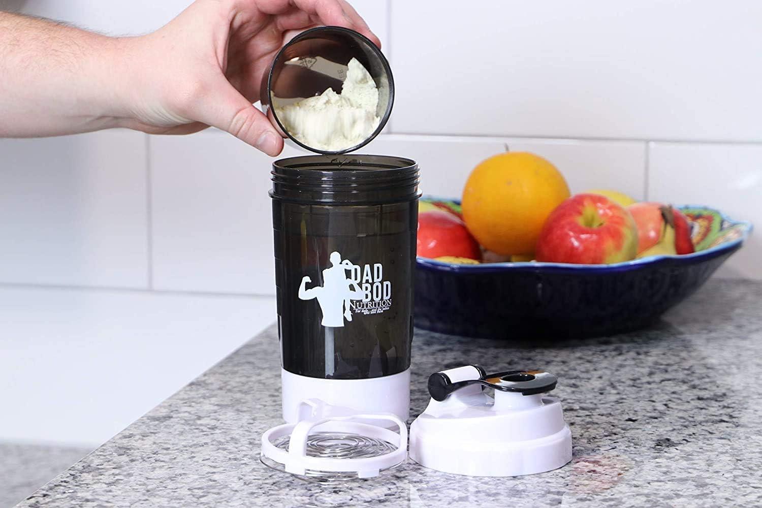 Shop Dad Bod Nutrition Funny Protein Shaker Bottle Set - 3-Piece with ...