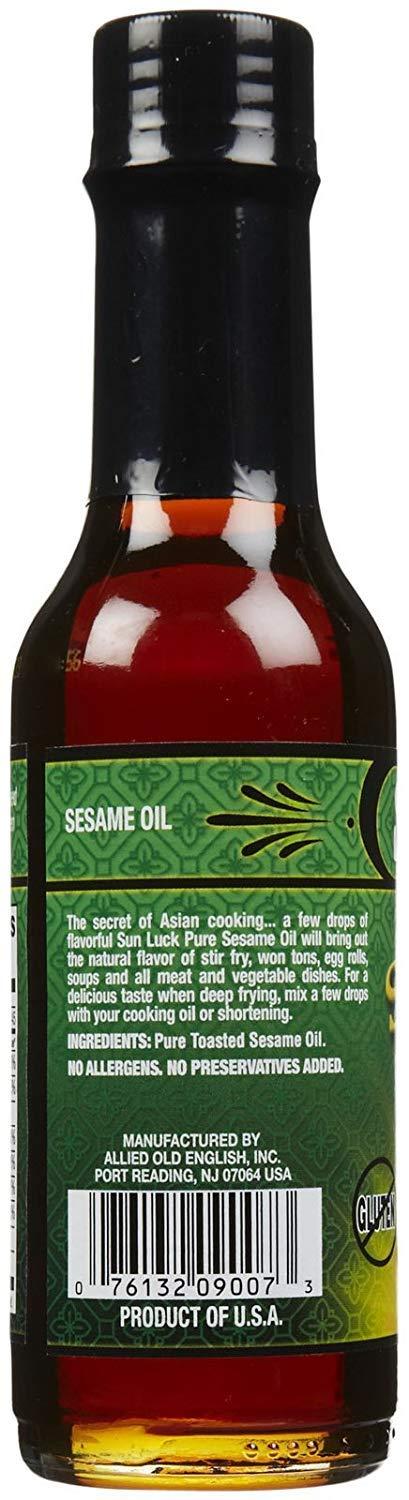 SUN LUCK Pure Sesame Oil 5 FZ - Authentic Asian Cooking Oil | Buy Now ...