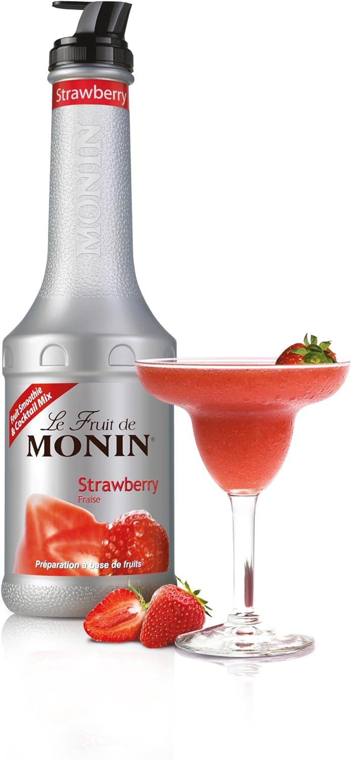 MONIN Strawberry Fruit Mix Puree 1L for Cocktails Smoothies and ...