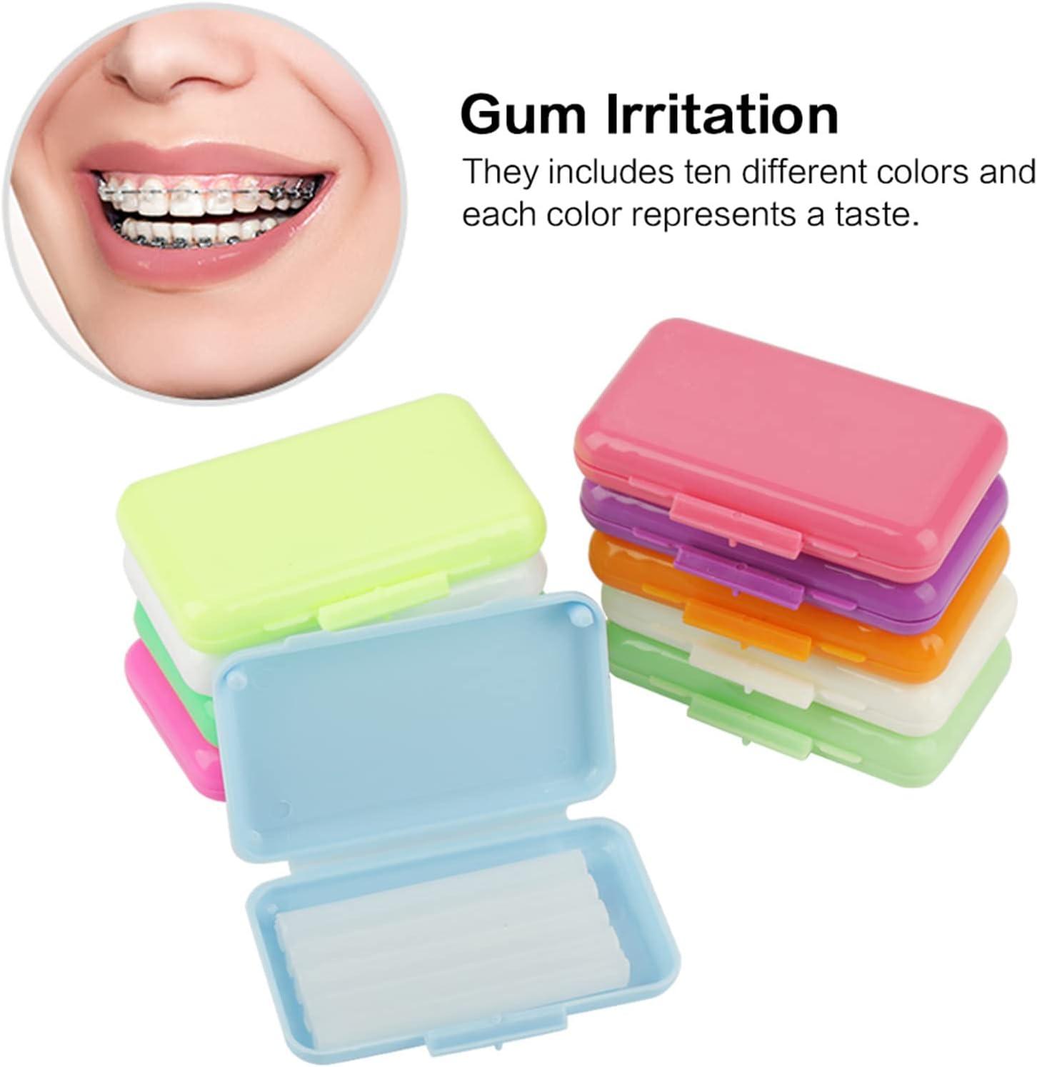 10 Box Orthodontic Wax - Flavored Relief for Braces Soothe Gum ...