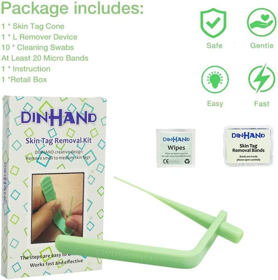Micro Skin Tag Remover Kit with 20 Bands - Mole Removal for Small to ...