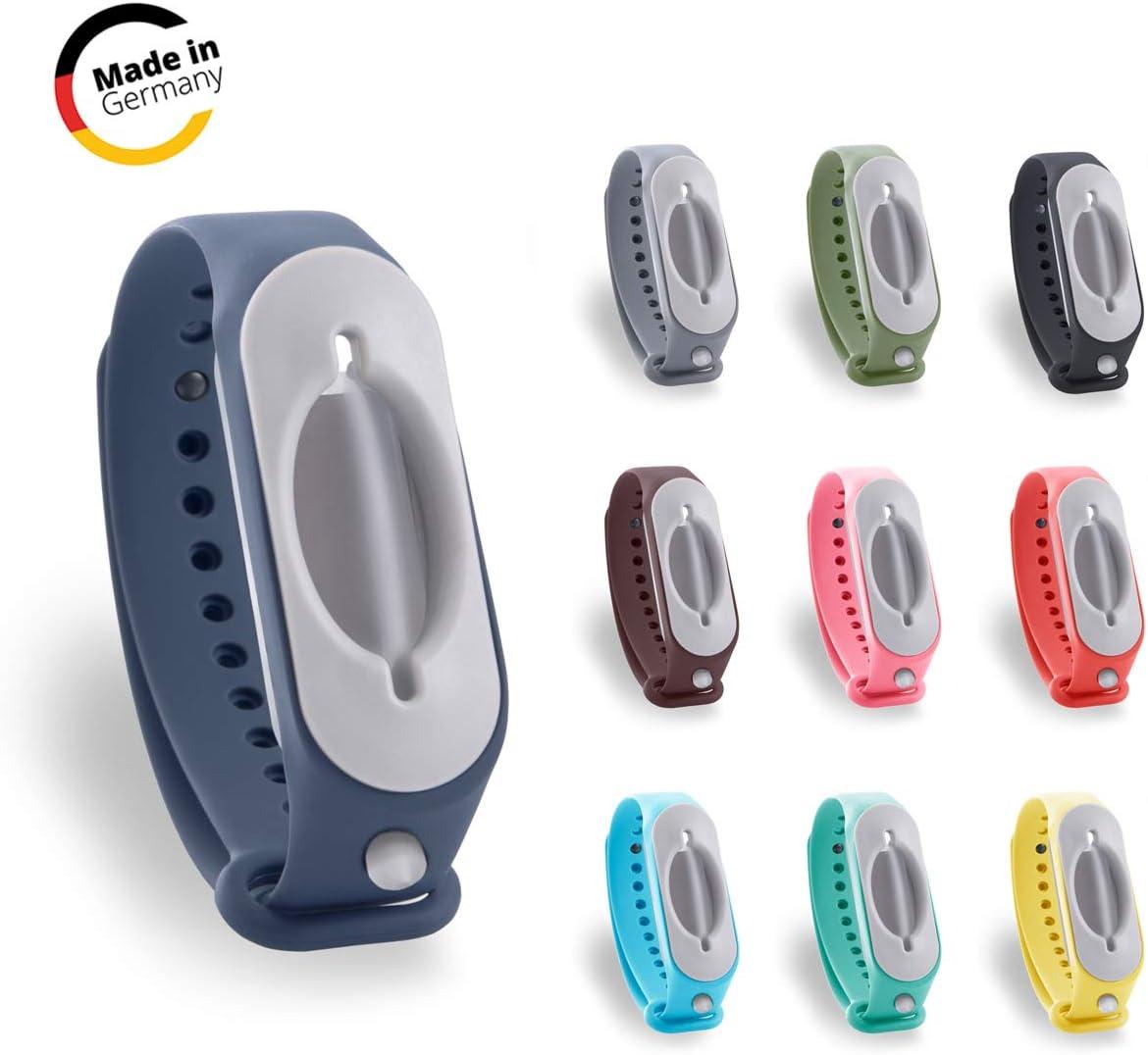 Cleanbrace Black Hygiene Bracelet with Refiller - On-The-Go Hand ...