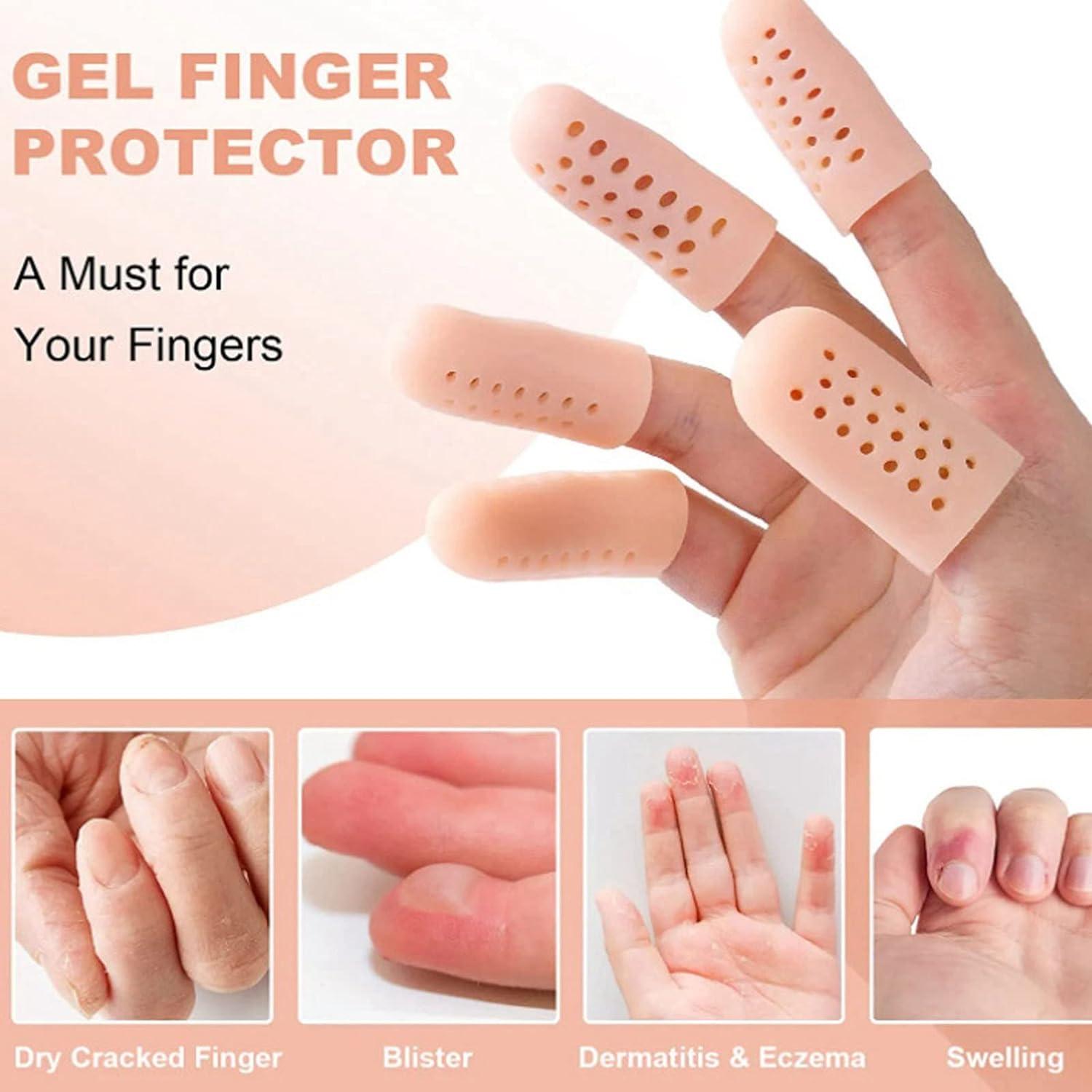 Silicone Finger Cover for Soreness Relief - Soft & Flexible Toe Cap for ...