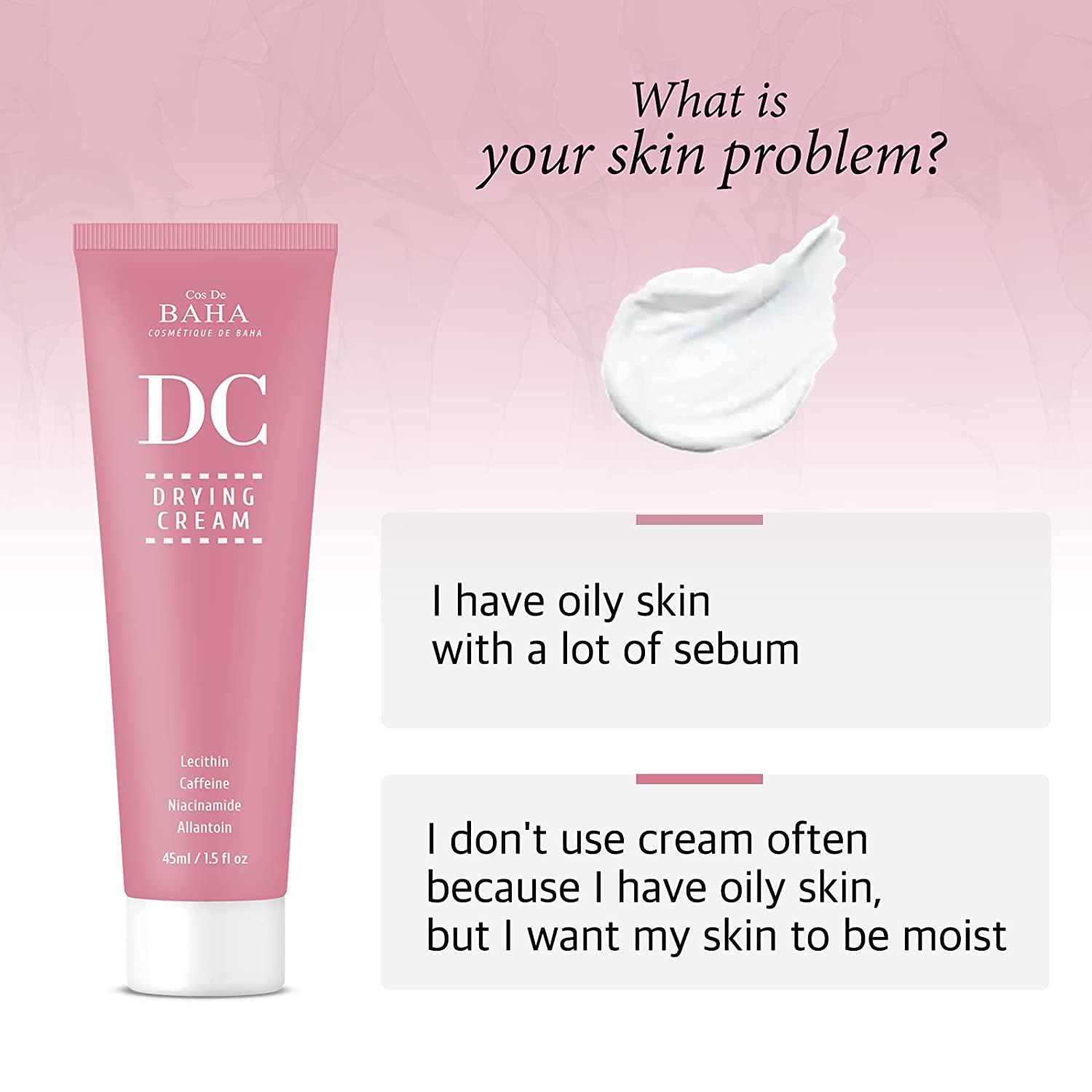 Cos De BAHA DC Drying Cream - 1.5 fl oz (45 ml) for Acne Treatment ...