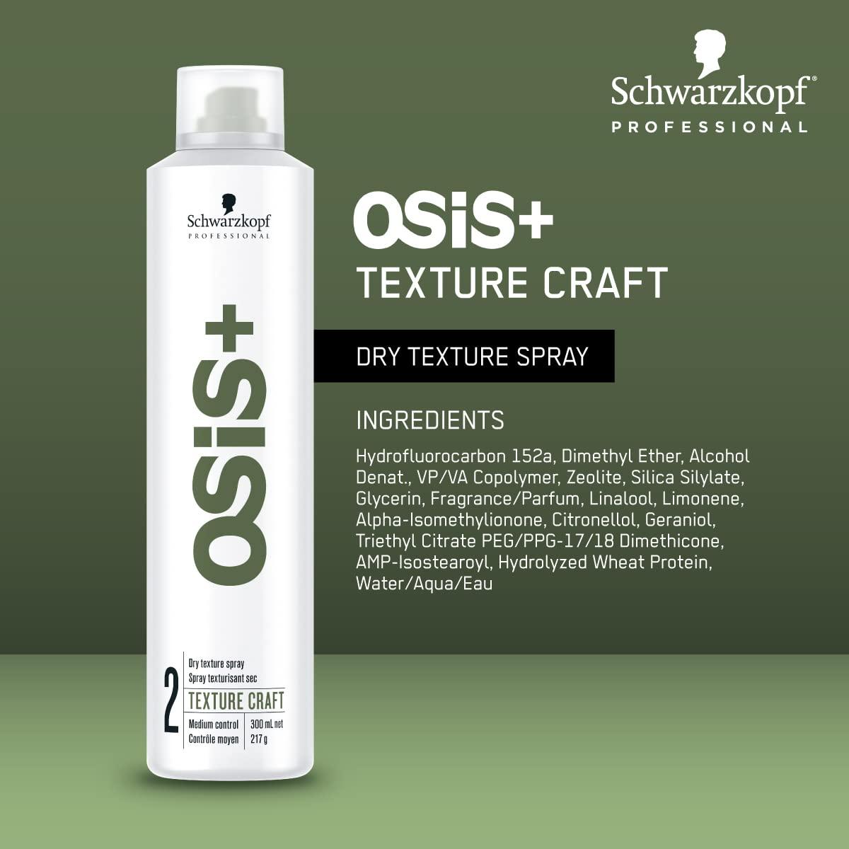 OSiS+ Texture Craft Volumizing Dry Texture Spray - Lightweight Root ...