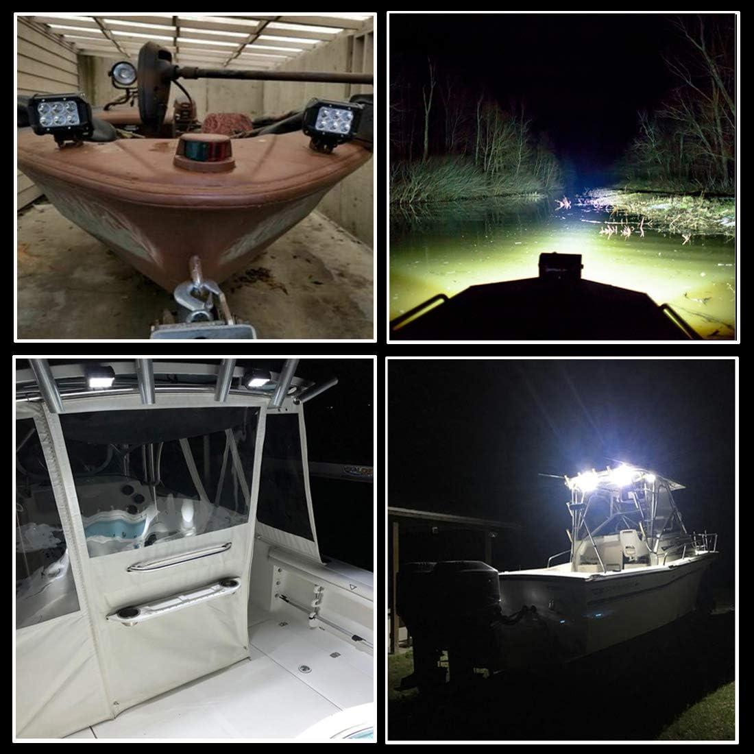 Shangyuan Pontoon Boat Docking Light, Marine Led Lights for Kayak Bass ...