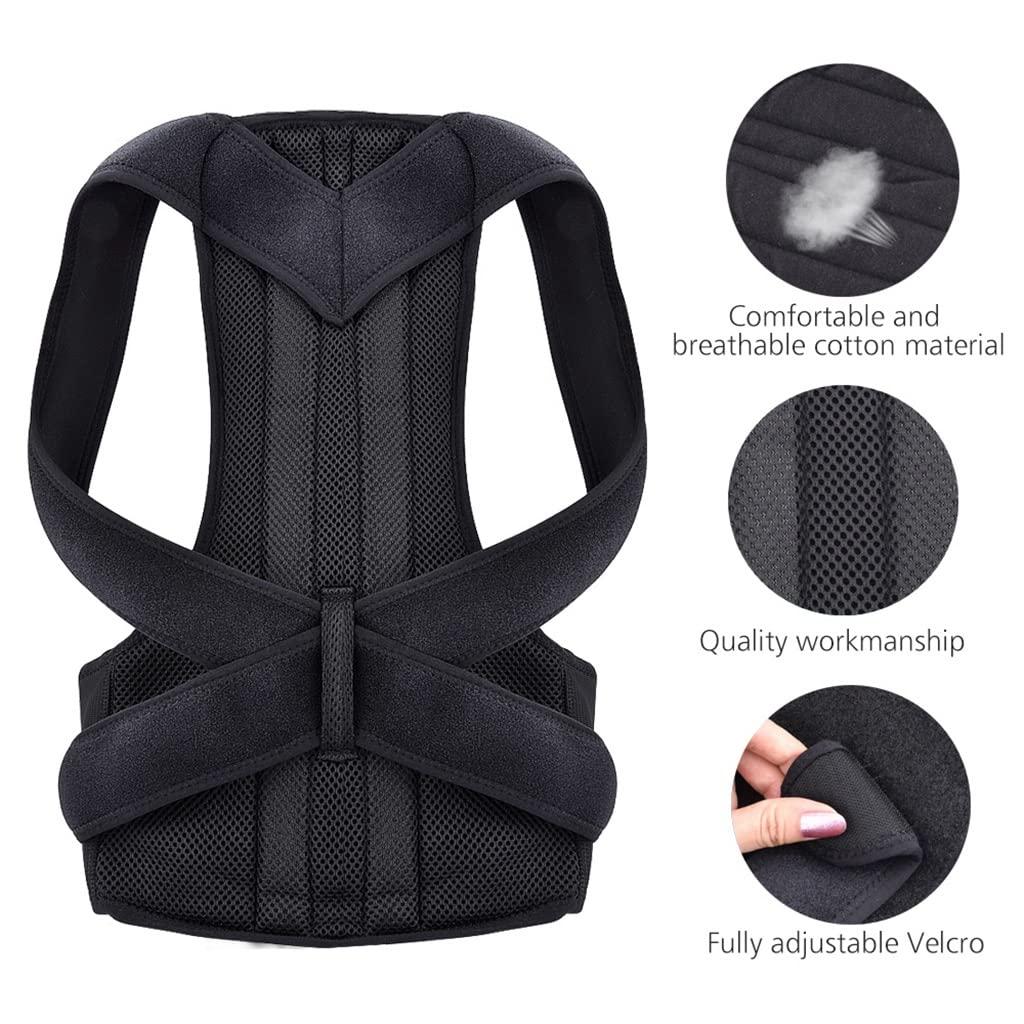 Adjustable Posture Corrector Back Support Shoulder Back Brace Posture ...