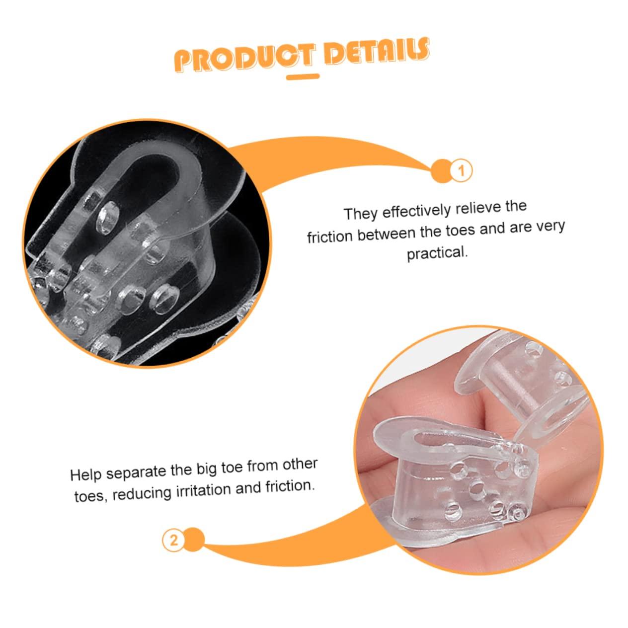 Pedicure Tools Set - 3 Pairs Silicone Splitter & Splint Thumbs ...