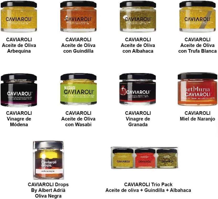 Caviaroli - Encapsulated Extra Virgin Olive Oil Pearls Basil with ...