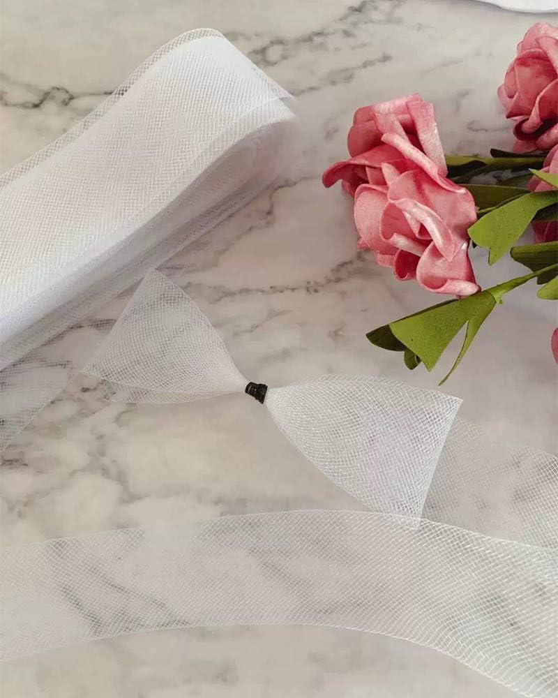 Soft Polyester White Horsehair Braid - 2 Inch Wide Roll, 50 Yards ...