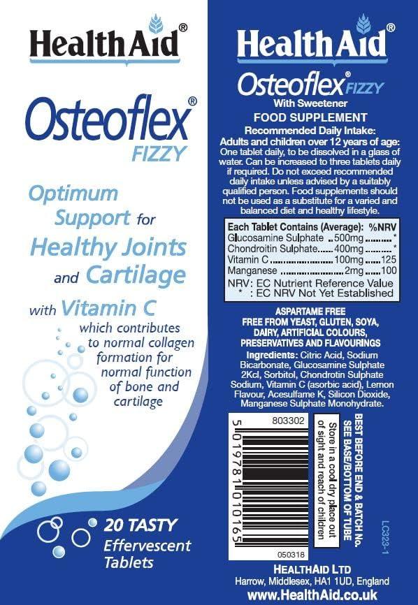 HealthAid OsteoFlex Fizz Effervescent Tablets - 20 Count (Pack of 1 ...