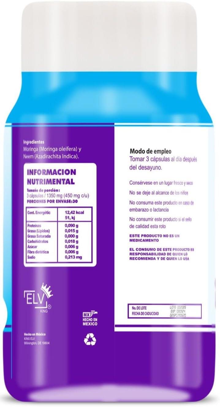 Nutraholics Ganeem Moringa Neem 90 Capsules - Natural Supplement for ...