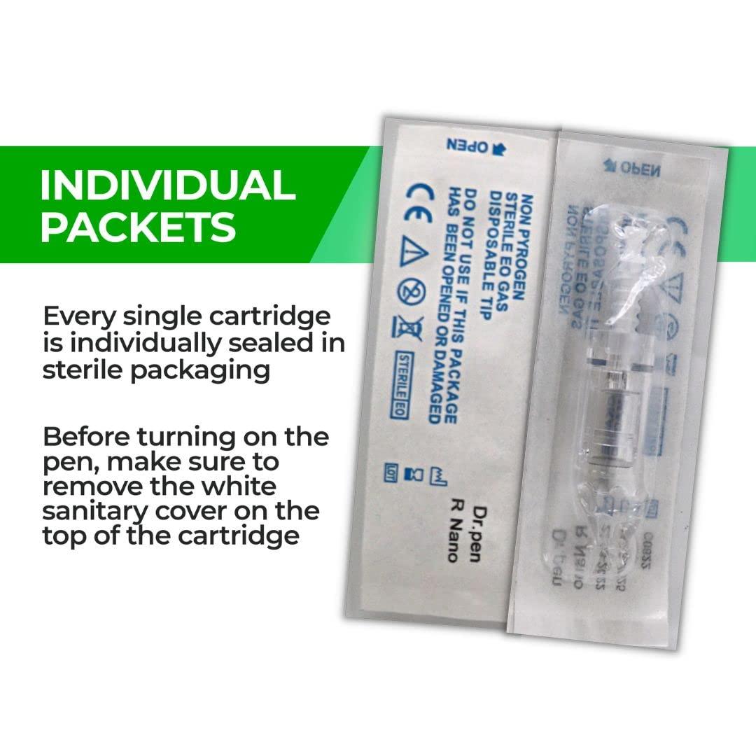 Dr. Pen Ultima A10 Replacement Cartridges (10 Pack) - 0.25mm Round Nano ...